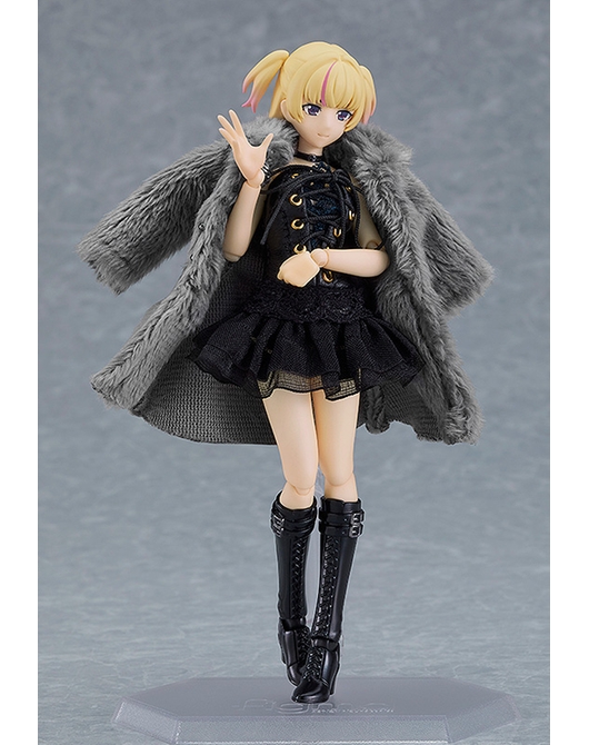 Figma 女性body Yuki With 黑色馬甲連身裙+毛皮大衣裝 Goodsmile Online Shop Taiwan