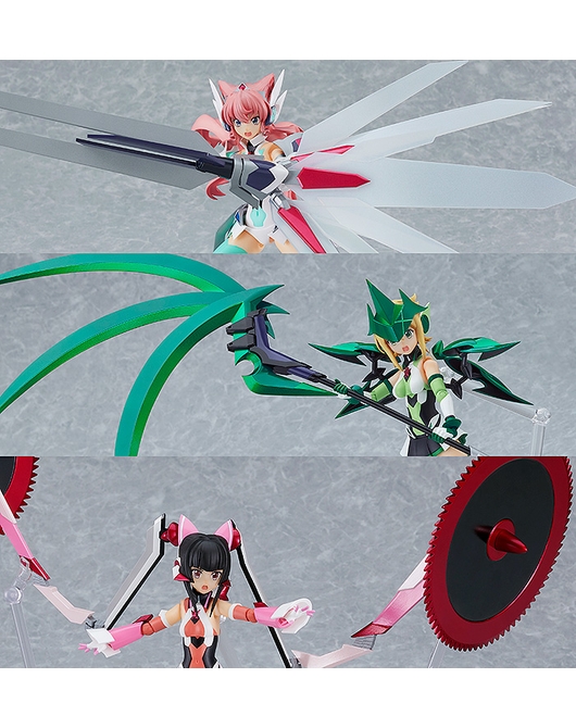 ACT MODE Symphogear GX Maria, Kirika, Shirabe Armed Gear Set | GOODSMILE GLOBAL ONLINE SHOP
