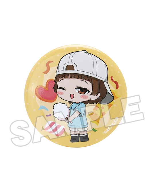 Cells at Work! Tinplate Pinback Button Backwards Cap Platelet ...